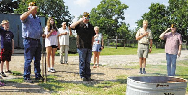 VFW holds flag retirement ceremony | Burleson County Tribune